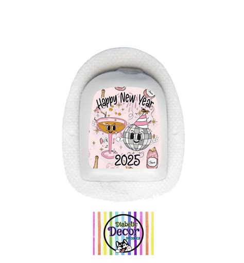 Omnipod Happy New Year 2025 Singleomnipod Stickerdiabetes Stickers