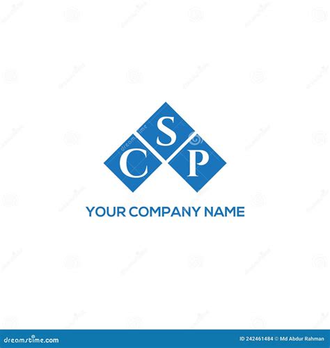 Csp Letter Logo Design On White Background Csp Creative Initials