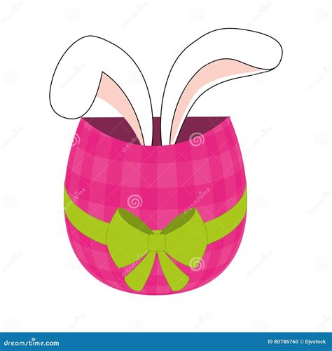 Happy Easter Bunny Cartoon Stock Vector Illustration Of Concept 80786760