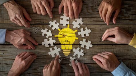 The Hands Assembling Puzzle Premium Ai Generated Image