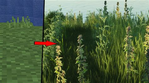 Minecraft Real Grass Ultra Realistic Comparison Rtx 3090 4k