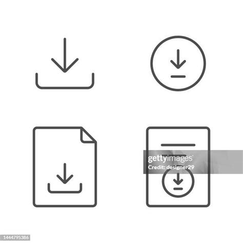 Download File Icon Set High Res Vector Graphic Getty Images