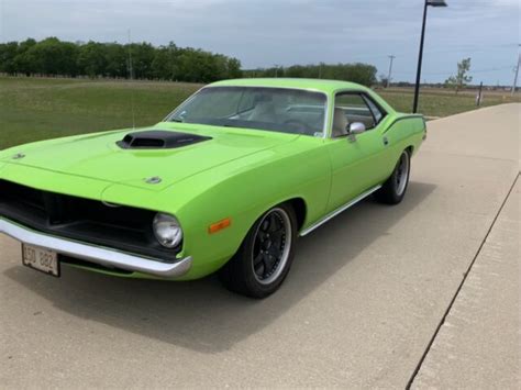 1973 Plymouth Cuda Sedan Green Rwd Automatic Hemi Cuda For Sale