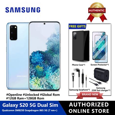 Samsung Galaxy S20 5g Dual Sim 12gb Ram128gb Rom Snapdragon 865