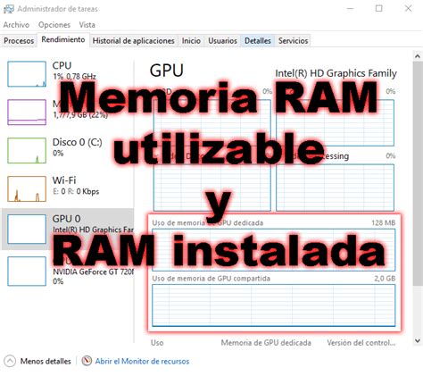 Diferencia Entre Memoria RAM Utilizable Y RAM Instalada