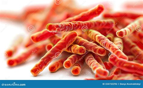 Detailed Artistic Representation Of Mycobacterium Tuberculosis Bacteria Stock Illustration