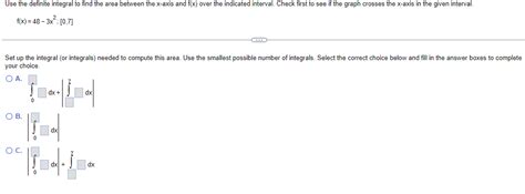 Use The Definite Integral To Find The Area Between Chegg Com