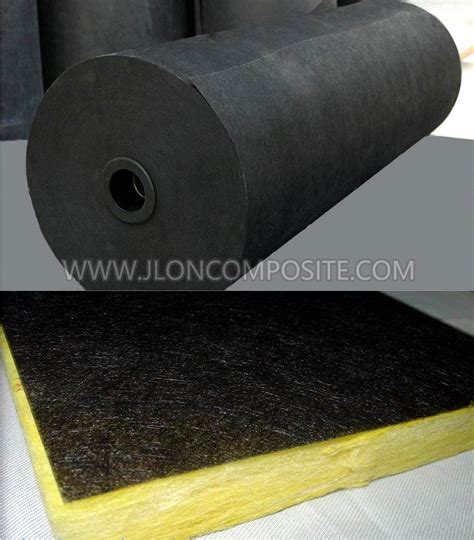 Good Cover Capability Black Non Woven Glass Tissue For Sound Proofing