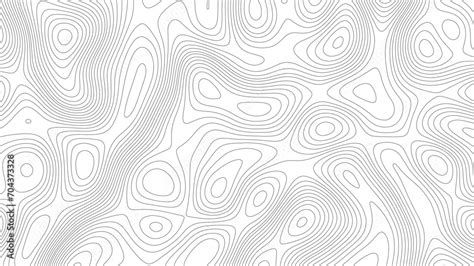 Topo Contour Map On White Background Universe Topography Map On White