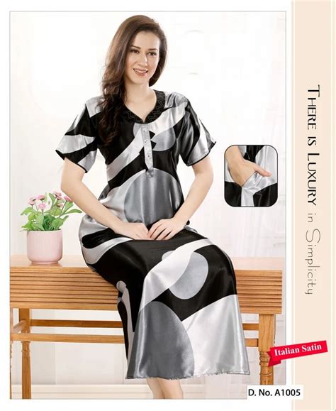 Italian Satin Nighty Gown At ₹ 460piece In Mumbai Id 2853511578430