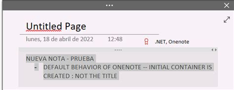 Bug Untitled Page On A Quicknote Title Issue WetHat OnenoteTaggingKit GitHub
