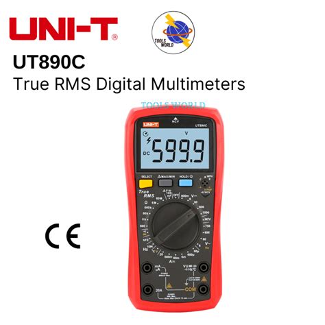 Uni T Digital Multimeter True Rms Ut890c Manual Range Ac Dc Frequency Capacitance Temperature