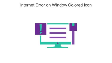 Internet Error On Window Colored Icon In Powerpoint Pptx Png And