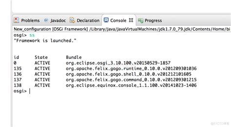 【osgi】could not find bundle nsole 51cto博客 osgi