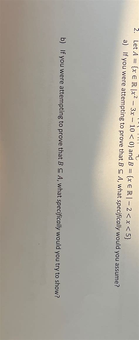 Solved Let A XinR X X