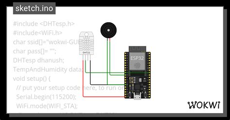 Dht 22 Sensor Wokwi Esp32 Stm32 Arduino Simulator