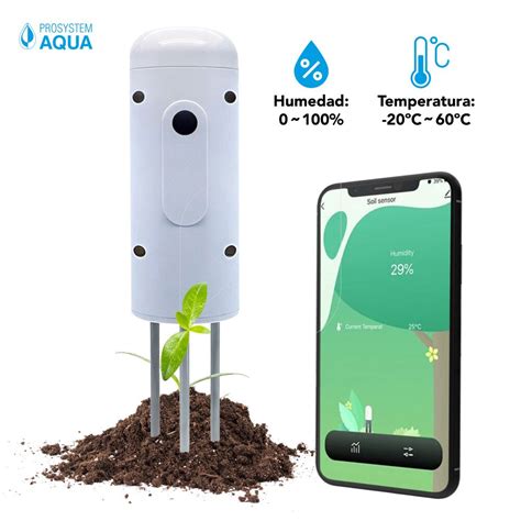 Sensor Humedad Y Temperatura Wifi Prosystem Aqua Saltón Verde