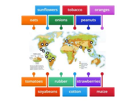 Agriculture Origin Of Crops Labelled Diagram