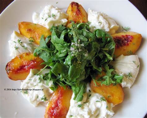 La Belle Auberge Insalata Di Pesche Rucola E Burrata