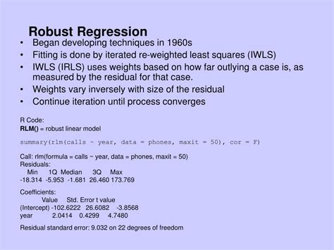 PPT Robust Regression V R Section 6 5 PowerPoint Presentation ID 1076914