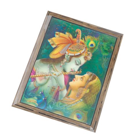 Radha Krishan Photo Frame 17 × 13 Inches My Store