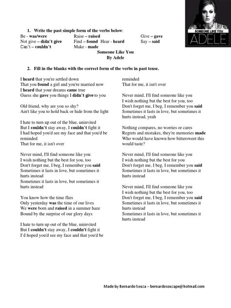Answers Someone Like You Class Worksheet Pdf