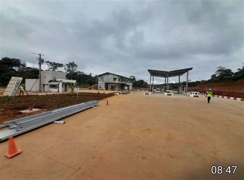 Cameroun La Station De Péage Automatique De Mbankomo En Construction