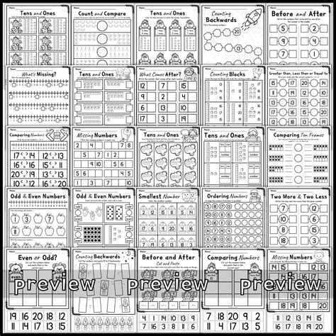 Place Value Comparing And Ordering Numbers Up To 20 Worksheets Library