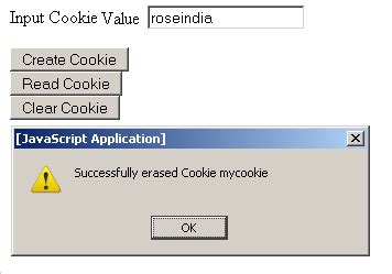 Clear Cookie Example