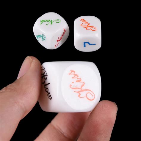 2pcs 1set Funny Colorful English Word Sex Dice Sexy Romance Love Humour