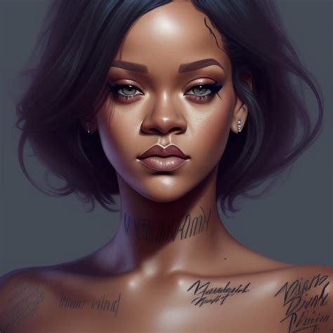 Rihanna Iconic Pop Star Portrait Magnet For Sale By Davit Zakaryan