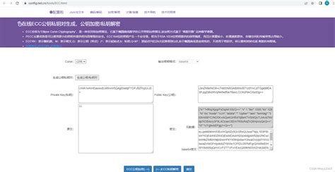 一个基于sjcl实现的在线ecc公钥加密私钥解密工具ecc在线加密解密工具 Csdn博客