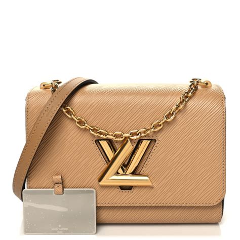 Louis Vuitton Epi Twist Shoulder Bag Mm Camel 1433448 Fashionphile