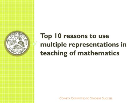 Ppt Making Connections Using Math Representations Powerpoint