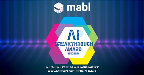 Mabl Named “ai Quality Management Solution Of The Year” In 2025 Ai