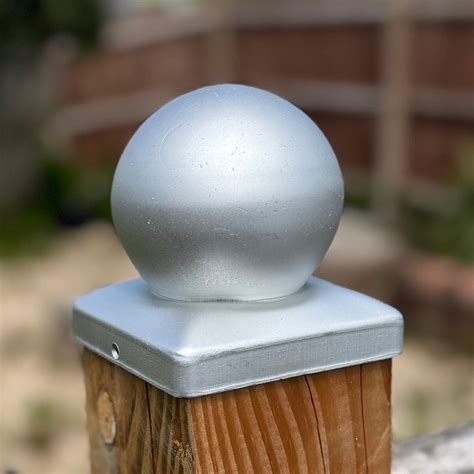 Galvanized Steel Ball Shape Fence Post Caps Pack Of 10 Selections
