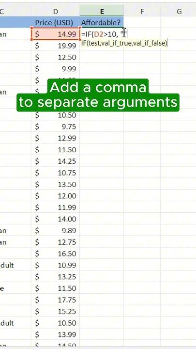 Sheets Hack The If Function Explained Sheets Excel Exceltips Youtube