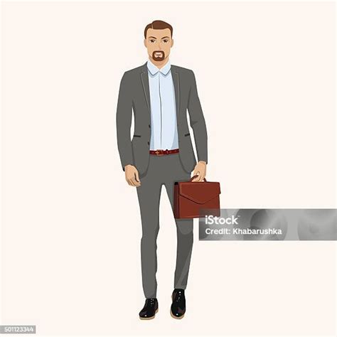 Pengusaha Dengan Koper Ilustrasi Vektor Ilustrasi Stok Unduh Gambar