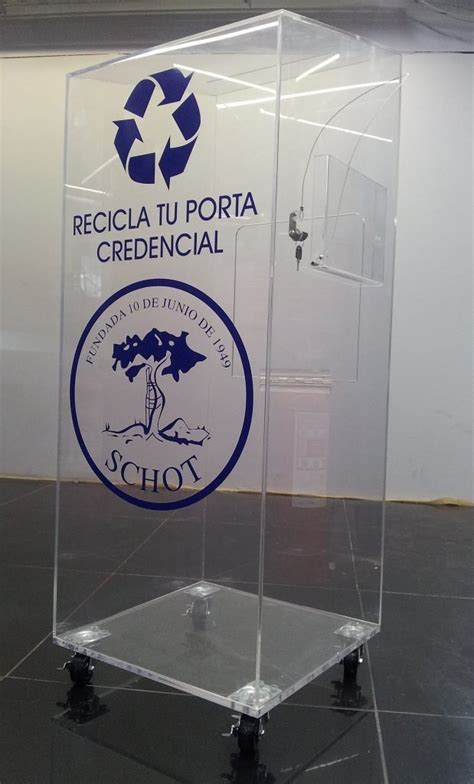 Buzon De Acrilico Transparente 3 Mm Espesor Puerta Superior De 20 X 25