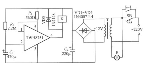 Delay Light Circuit With Power Switch Integrated Circuit 2 LED And Light Circuit Circuit