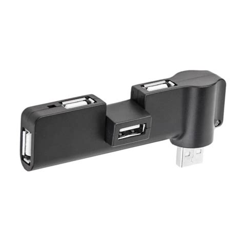 Concentrador Usb De 4 Puertos Giratorio De 90 Degree180 Degree