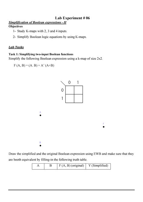 cs302 lab manual week no lab experiment 0 6 simplification of