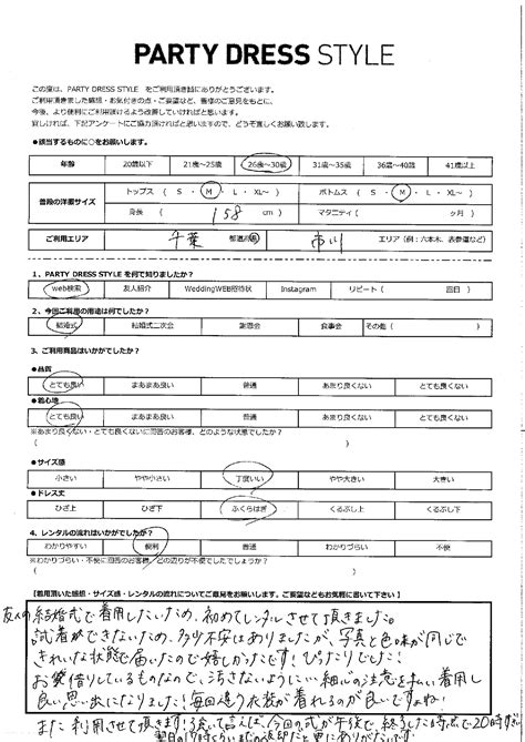 114 結婚式ご利用 千葉・市川エリア でご利用のお客様の声 結婚式のドレスレンタルはパーティドレススタイル