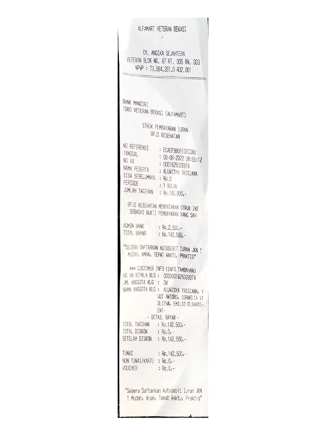 Bukti Pembayara Bpjs Pdf