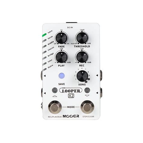 Mooer Looper X2 купить с гарантией снижения цены гитарная педаль стерео лупер в интернет