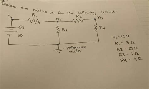Solved How Do You Obtain The Matrix A For The Following Chegg Com