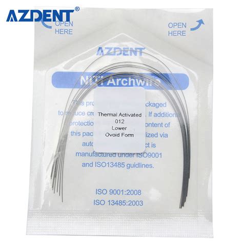 Most Popular Dental Material Ni Ti Thermally Activated Wire 012lower