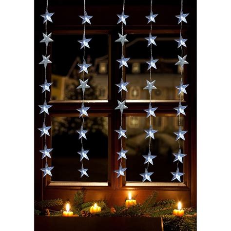Star Max Led Lichtleiste Led Lichtervorhang 40er Sterne Warmweiß 1x12m