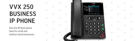Polycom Vvx 250 4 Line Desktop Business Ip Phone With Dual 10 100 1000 Ethernet Ports