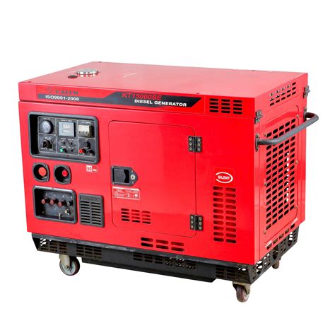 3000rmp Electric Start Silent Diesel Generator With Four Wheels